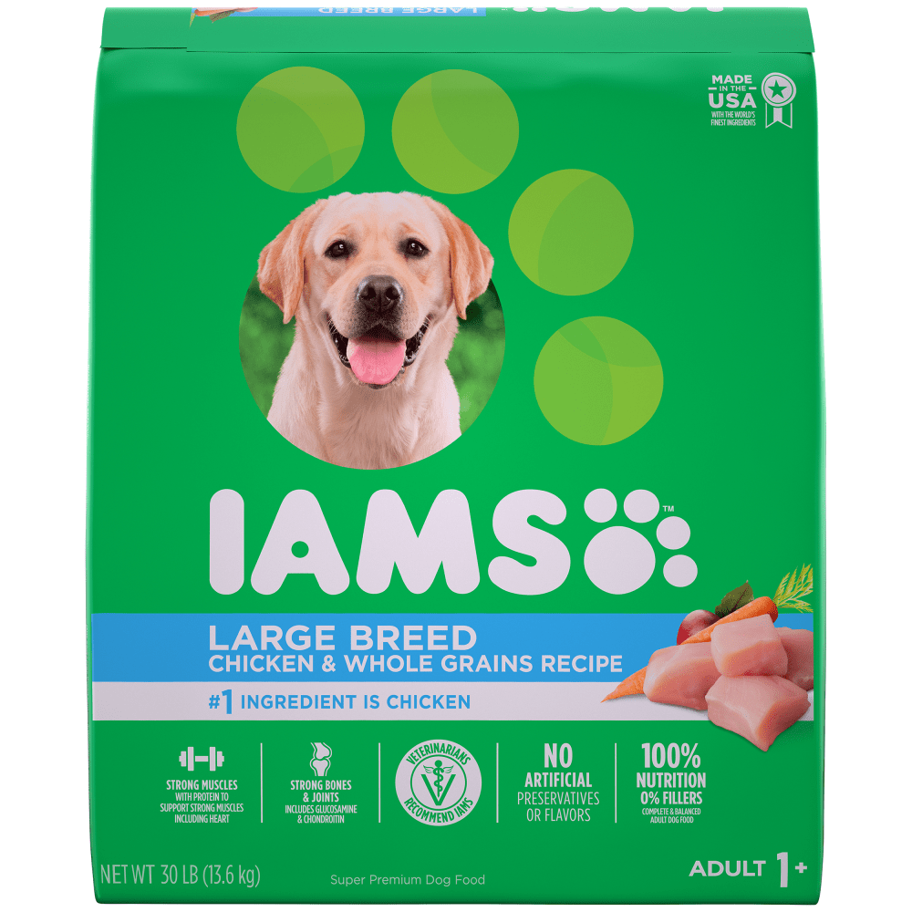 IAMS PROACTIVE HEALTH Large Breed Adult Dry Dog Food Chicken 13.6kg Bag
